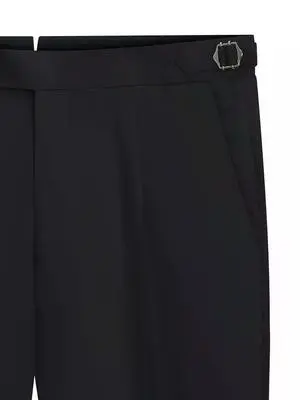 BOSS Tapered-fit Trousers In Virgin-wool Serge - Blue