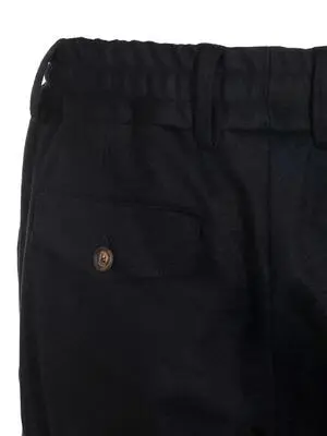 Eleventy Drawstring Waistband Turned-up Hem Trousers