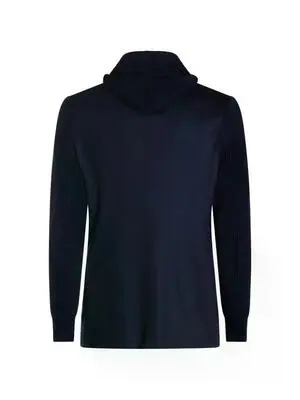 Eleventy Hooded Panelled Wool Jacket