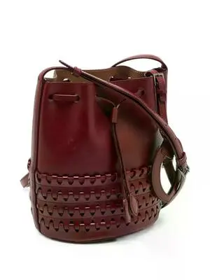 Alaïa Cut-out Drawstring Bucket Bag