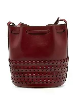 Alaïa Cut-out Leather Bucket Bag