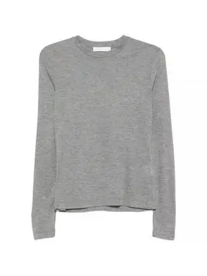 WOC Saran Long-sleeve Crew-neck T-shirt - Grey