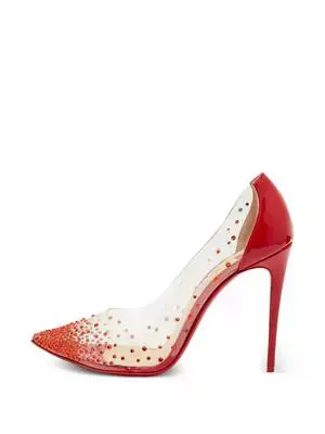 CHRISTIAN LOUBOUTIN Degrastrass Crystal-embellished Pumps - Red