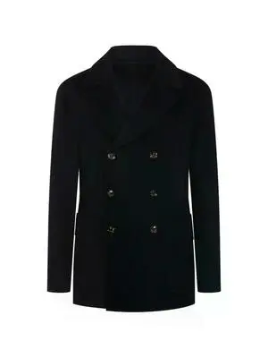 MONTECORE Double-breasted Coat - Blue