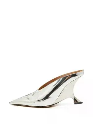 Bottega Veneta Tone Leather Rocket Pointed-toe Mules