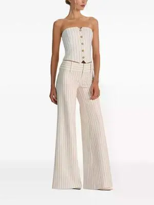 Alice + Olivia Kelcey Embellished Strapless Top