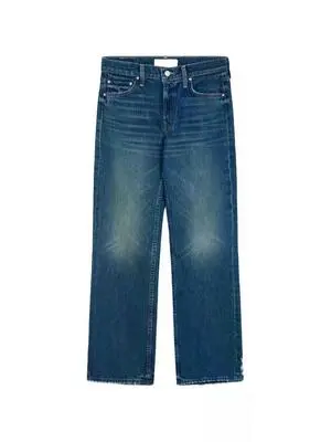 MOTHER The Lil' Reifler Distressed Straight-leg Jeans