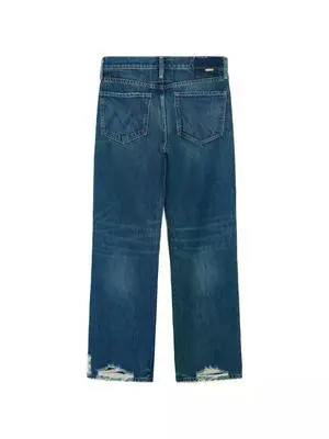 MOTHER The Lil' Reifler Distressed Straight-leg Jeans