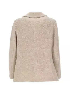Harris Wharf London Double-breasted Bouclé Coat
