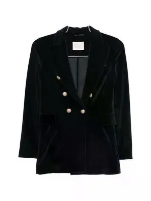 CIRCOLO 1901 Double-breasted Velvet Blazer
