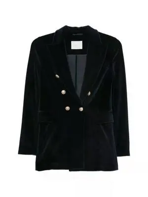CIRCOLO 1901 Double-breasted Velvet Blazer