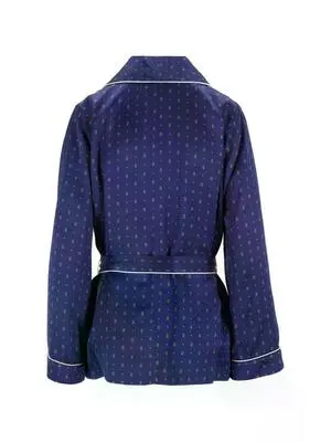 FORTE_FORTE Patterned Belted Robe
