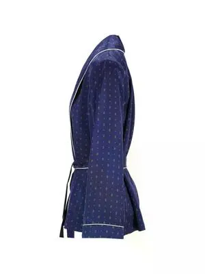 FORTE_FORTE Patterned Belted Robe