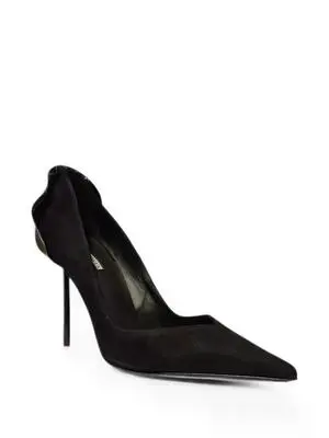 LE SILLA Petalo Pointed-toe Pumps - Black