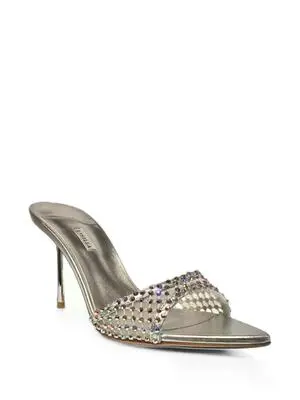 LE SILLA Gilda Crystal-embellished Pointed-toe Sandals