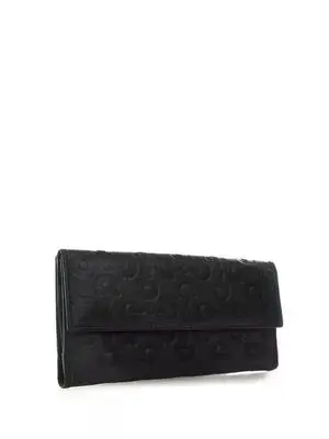 Gucci 2000-2015 Horsebit Embossed Calfskin Wallet Long Wallets