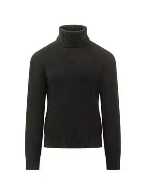 AMI Paris Turtleneck Sweater - Black