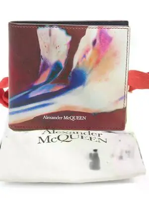 Alexander McQueen Solarised Flower-print Bifold Wallet
