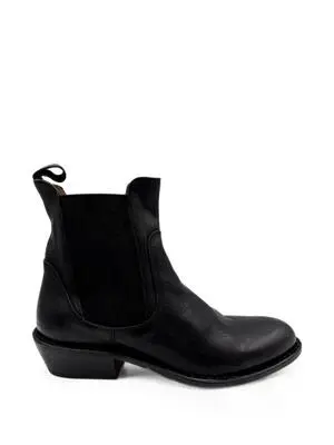 Fiorentini + Baker Elasticated Leather Boots - Black