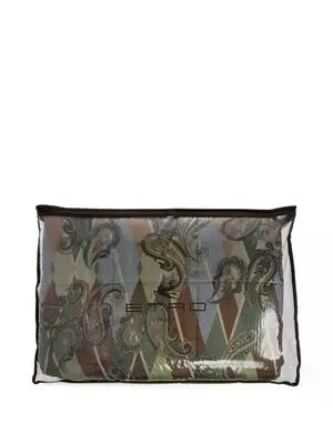 Etro Paisley Argyle Blanket - Green