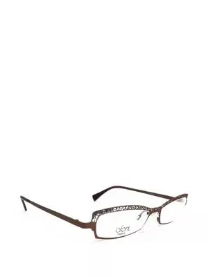 LAFONT REEDITION Princesse Embellished Rectangle-frame Eyeglasses