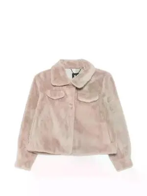 BOMBOOGIE Faux-fur Pocket-detail Jacket - Grey