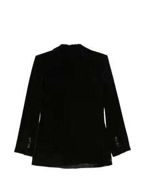 SIMONA CORSELLINI Velvet Double-breasted Blazer