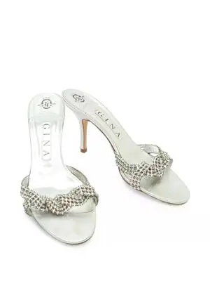 GINA Crystal-embellished Heeled Sandals