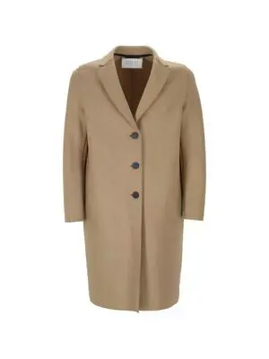 Harris Wharf London Single-breasted Notched-lapels Coat - Neutrals