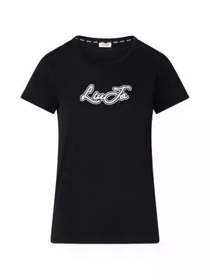 Liu Jo Rhinestone Embellished Logo T-shirt - Black