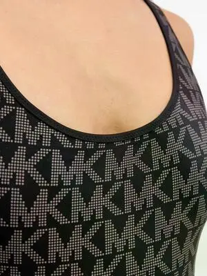 Michael Kors Reversible Logo Scoopneck Swimsuit