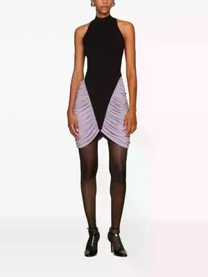 ET OCHS Ruched Panelled Mini Dress