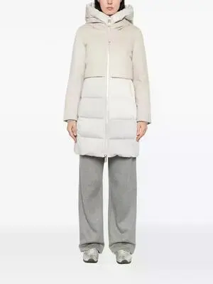 DUNO Ballon Hooded Padded Coat - Neutrals