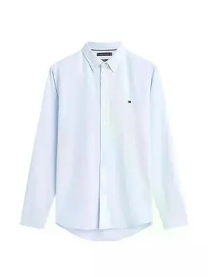 Tommy Hilfiger Logo-embroidered Button-down Shirt - Blue