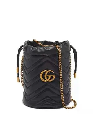 Gucci Small Gg Marmont Matelassé Bucket Bag