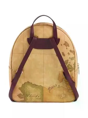 ALVIERO MARTINI 1° CLASSE Geo Classic Panelled Leather Backpack
