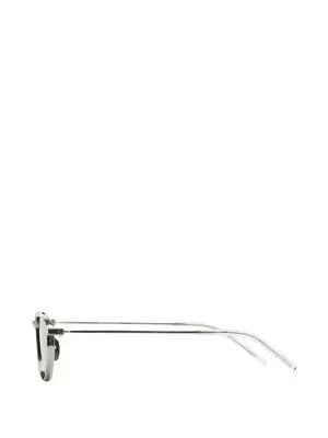 KALEOS Hamlin Geometric Frame Sunglasses - Silver