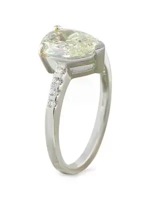 LB EXCLUSIVE Pear-shaped Diamond Ring - Silver