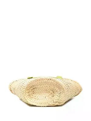 Loewe 2023 Small Raffia Anagram Basket Bag Tote Bag