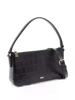 Dkny Croc-embossed Shoulder Bag