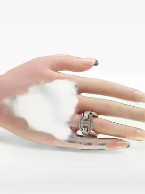 LB EXCLUSIVE Link-design Diamond Ring - Silver