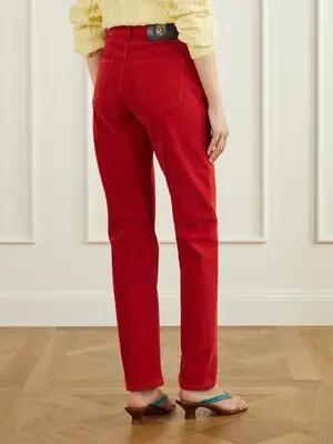 Versace Cotton-corduroy Straight-leg Pants