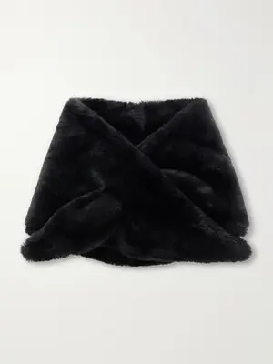 Nour Hammour Sena Shearling Scarf