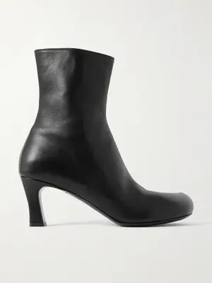 Bottega Veneta Leather Ankle Boots - Black