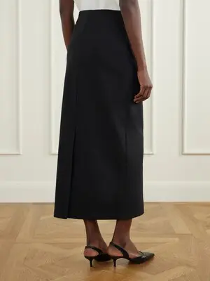 Loulou De Saison Samos Wool-blend Midi Skirt