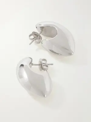 Bottega Veneta Sterling Hoop Earrings