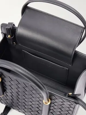 Bottega Veneta Barbara Mini Intrecciato Leather Tote