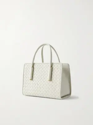 Bottega Veneta Barbara Mini Intrecciato Leather Tote