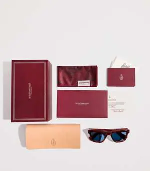 JACQUES MARIE MAGE Acetate Lankaster Rectangle Sunglasses