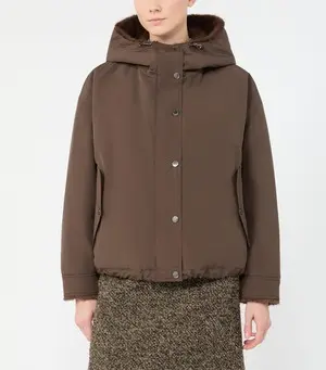 Max Mara Faux-fur-lined Reversible Raincoat